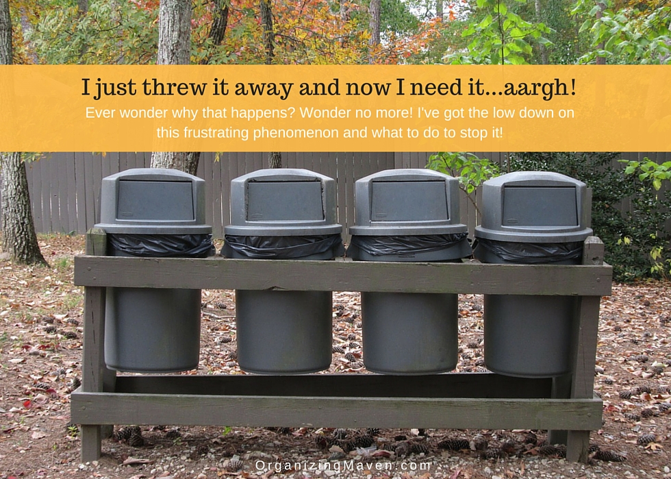 Why You Suddenly Need What You Just Threw Out | Clear Clutter, Get ...